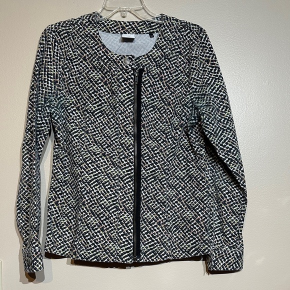 CAbi | Jackets & Coats | Cabi Black And White Geometric Jacket | Poshmark